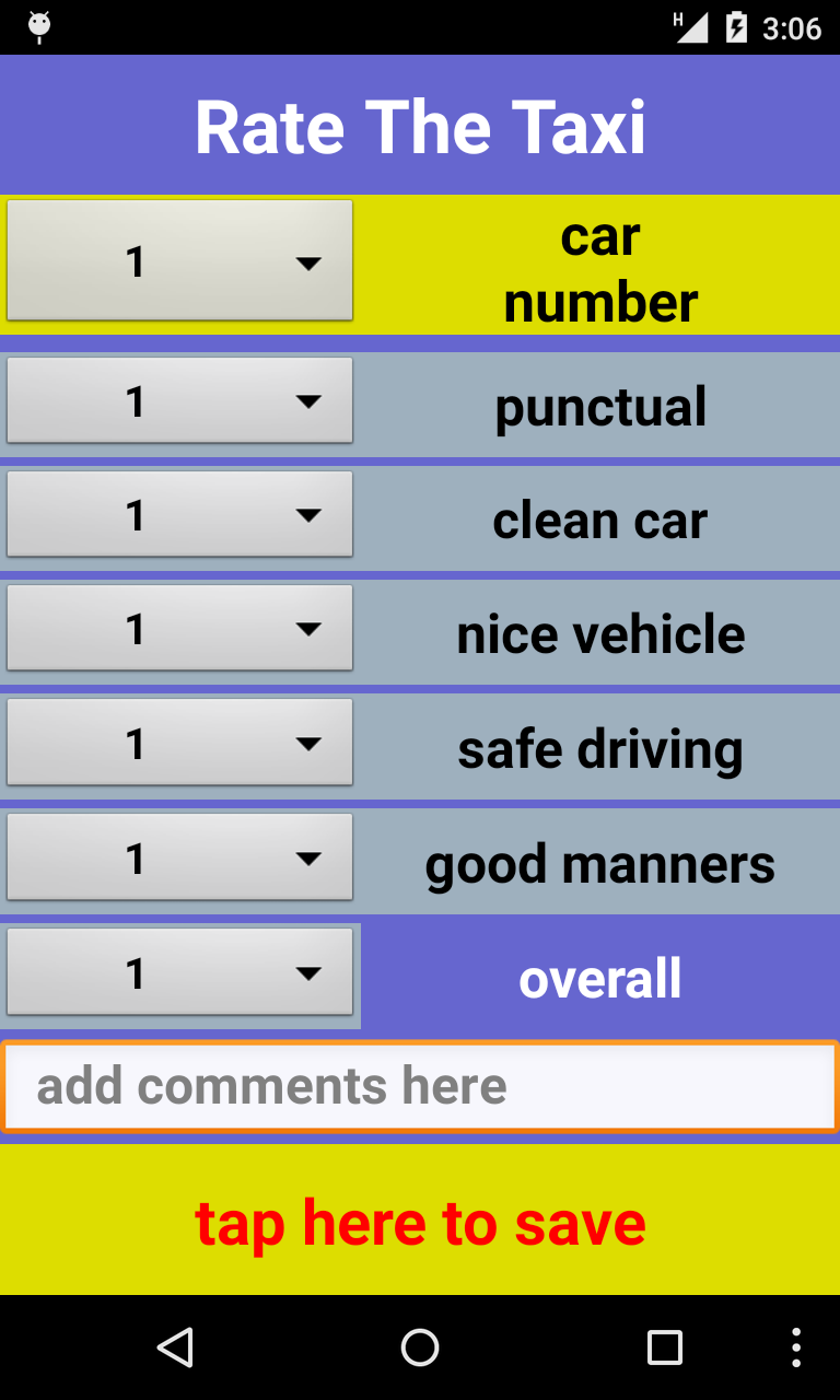Your Taxi - Customer App